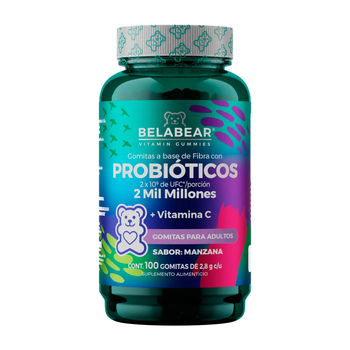 Probióticos 30 Billones Adulto Belabear 100 Gomitas – Recibe Xpress