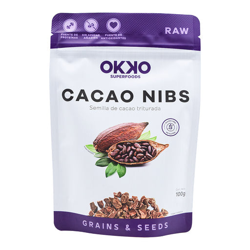 Cacao Nibs 100 G Okko – Recibe Xpress