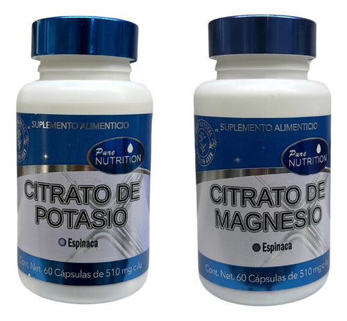 2 Pack Citrato De Magnesio Y Potasio 60cap C/u Keep Natural – Recibe Xpress