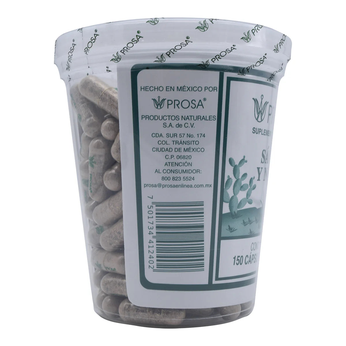 Sabila y Nopal 150 Capsulas Prosa – Recibe Xpress