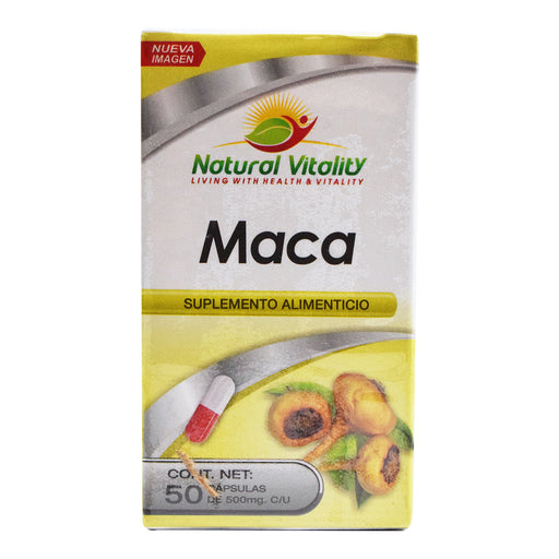 Maca 50 Capsulas Natural Vitality – Recibe Xpress