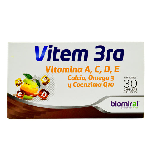 Vitem 3Ra 30 Caps Biomiral – Recibe Xpress