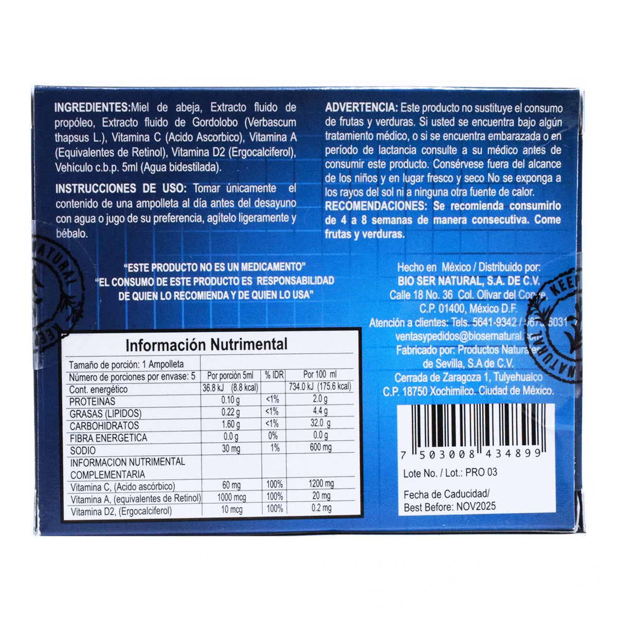 Progyl30 5 Ampolletas 5ml Vitamina A, C Y D – Recibe Xpress